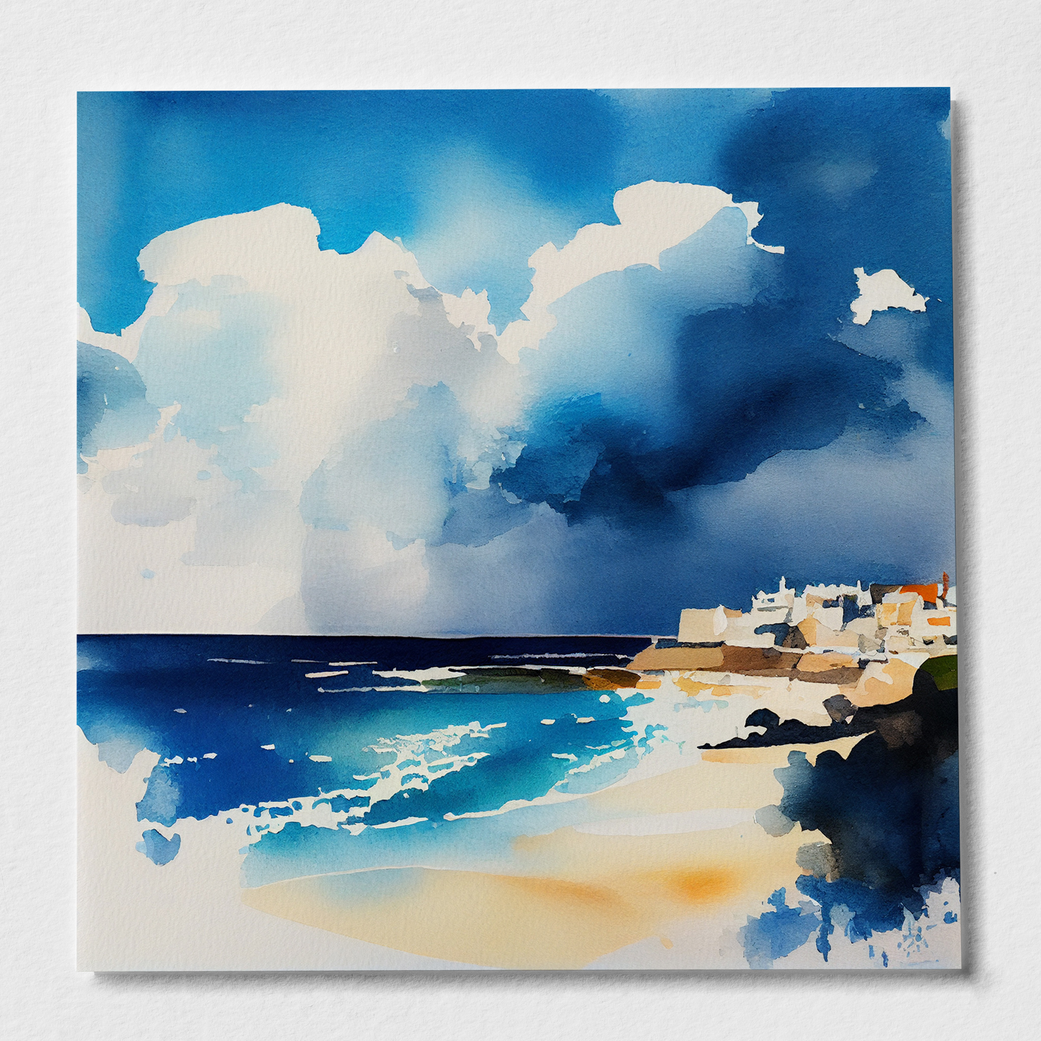 St Ives Cornwall Abstract Painting - Artist Incognito