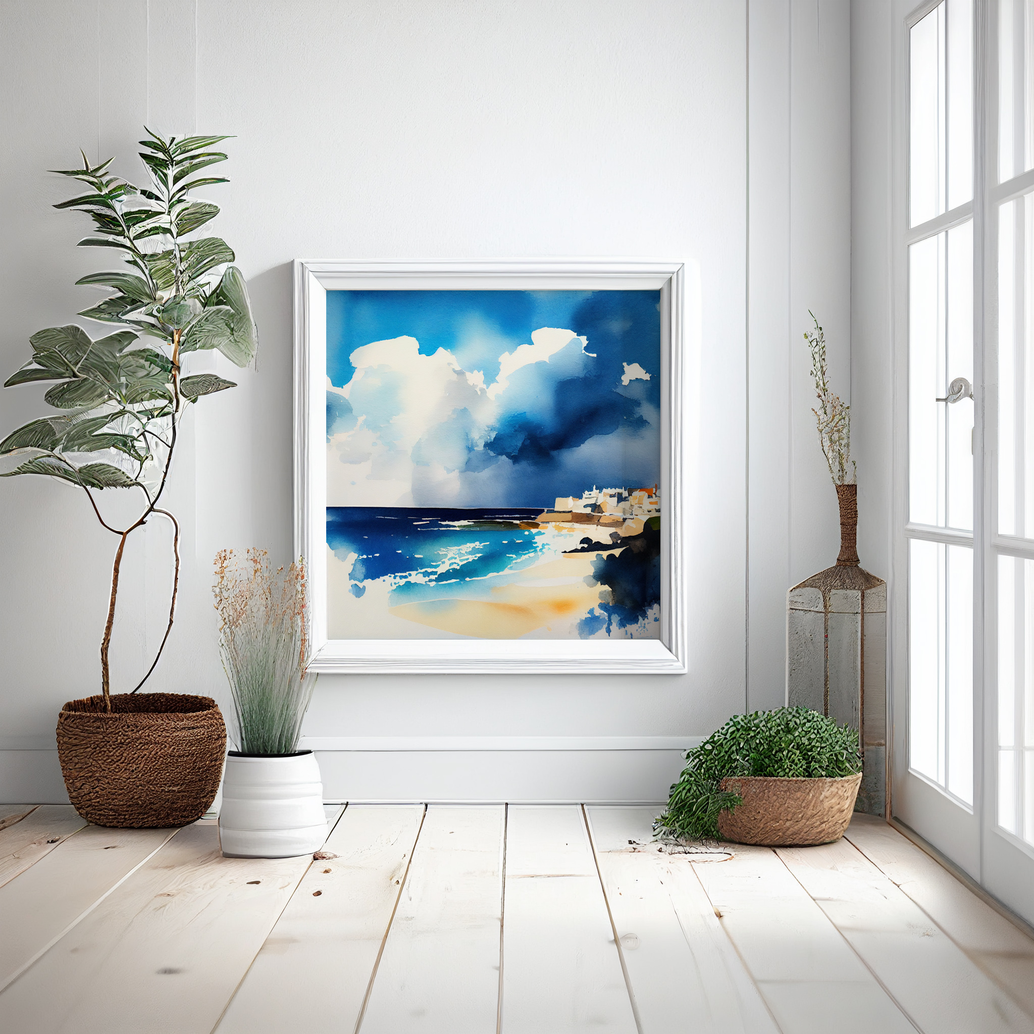 St Ives Cornwall Abstract Painting - Artist Incognito